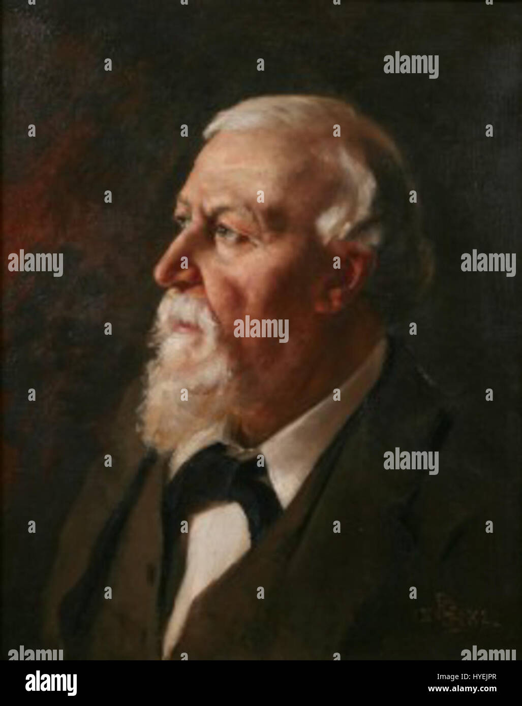 A portrait of Robert Browning, the famous Victorian poet, created by ...