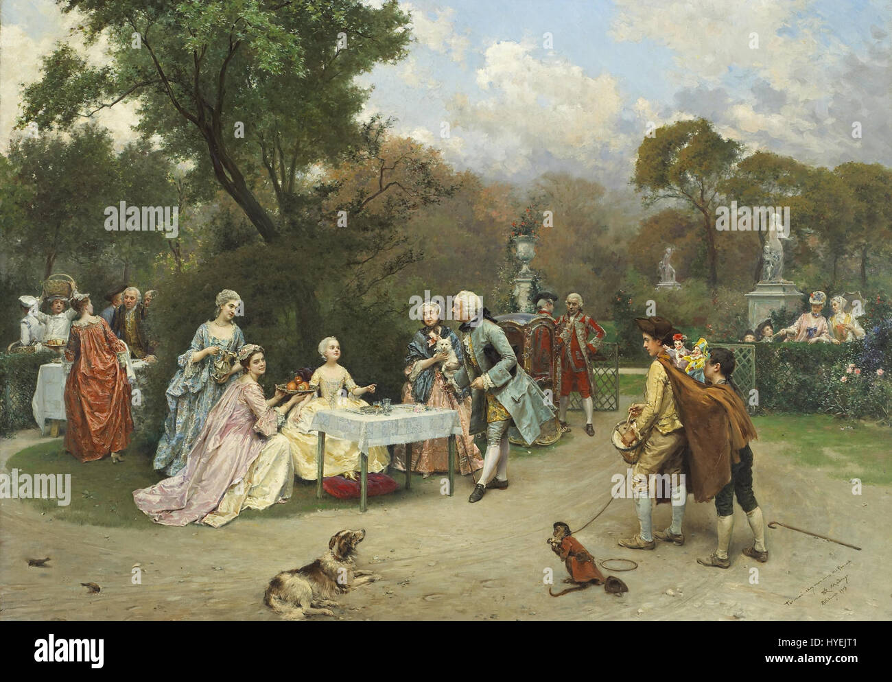 Raimundo Madrazo's painting, 'Princess in the Gardens of Versailles ...