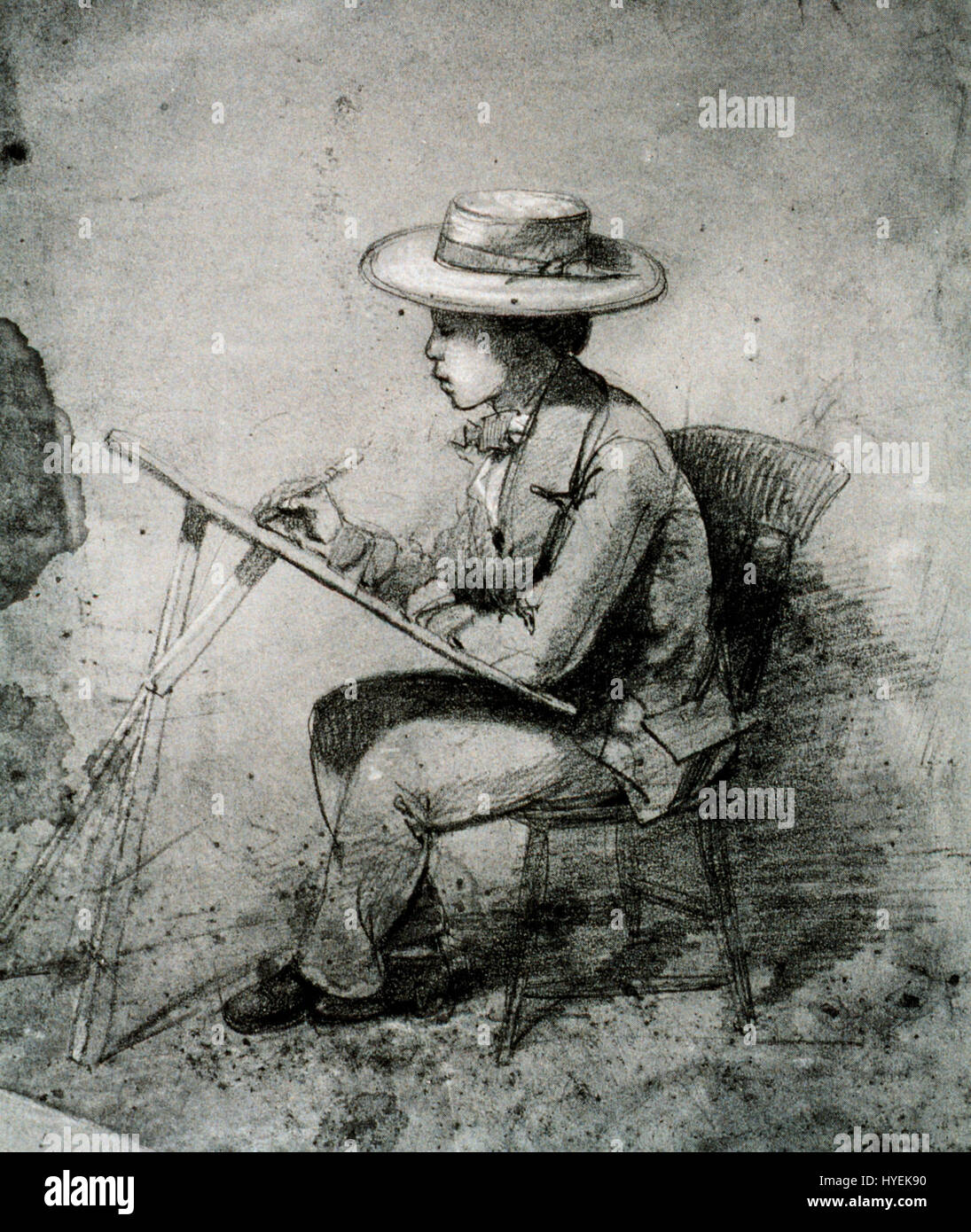 A sketch of John Ross Key, a significant American figure, showcases the ...