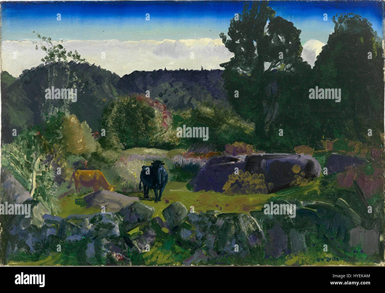 George Bellows' painting 'The Black Bull' (1919) depicts the powerful ...