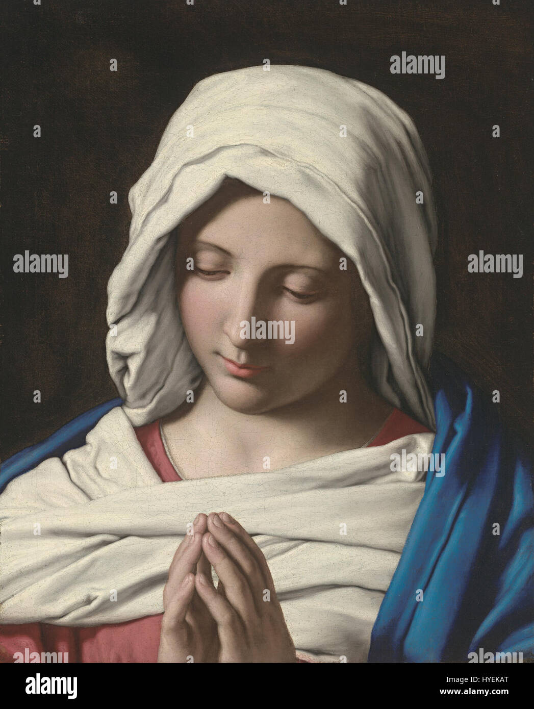 Virgin mary painting prayer hi-res stock photography and images - Alamy