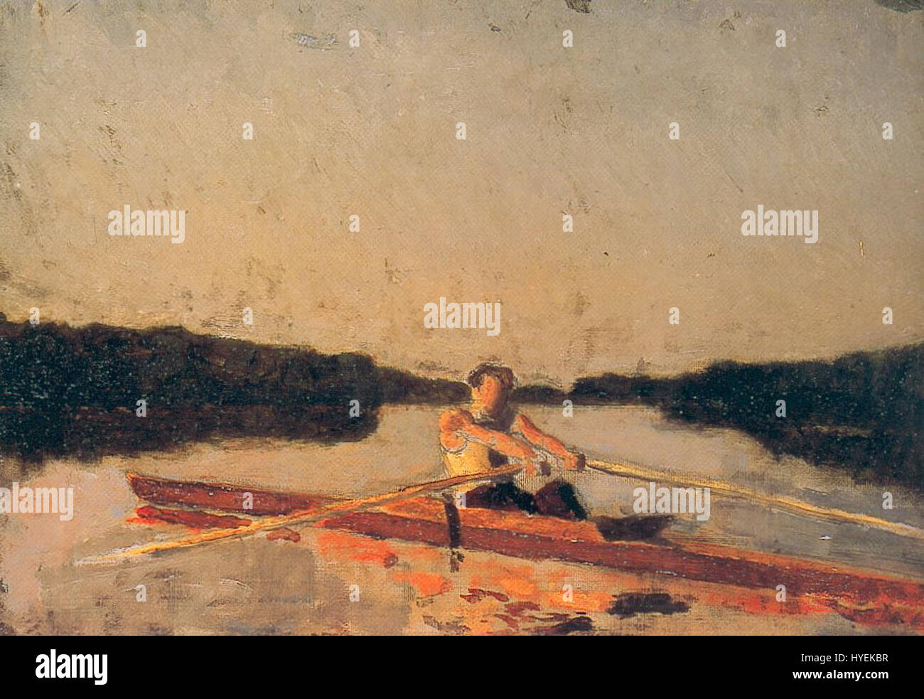 Thomas Eakins' 'Sketch of Max Schmitt in a Single Scull' captures the ...