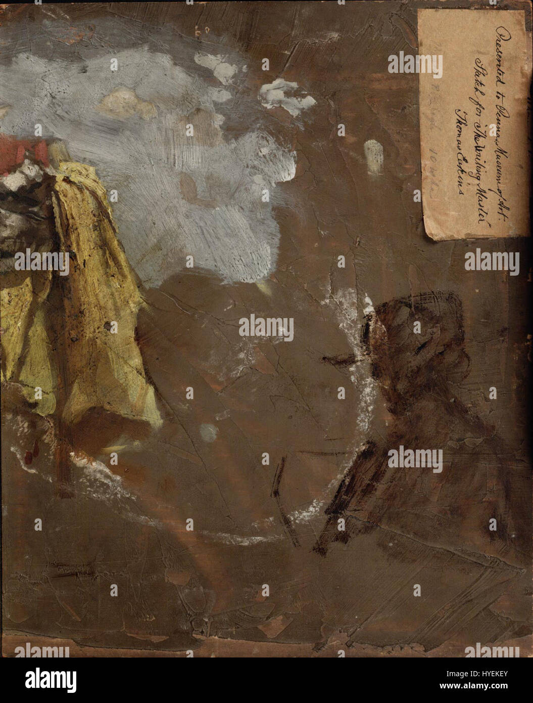 A study sketch of a man and drapery, focusing on the natural flow of ...