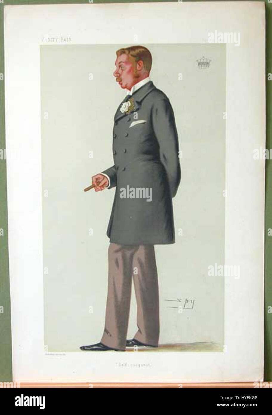 This illustration from Vanity Fair features St. George Henry Lowther, a ...