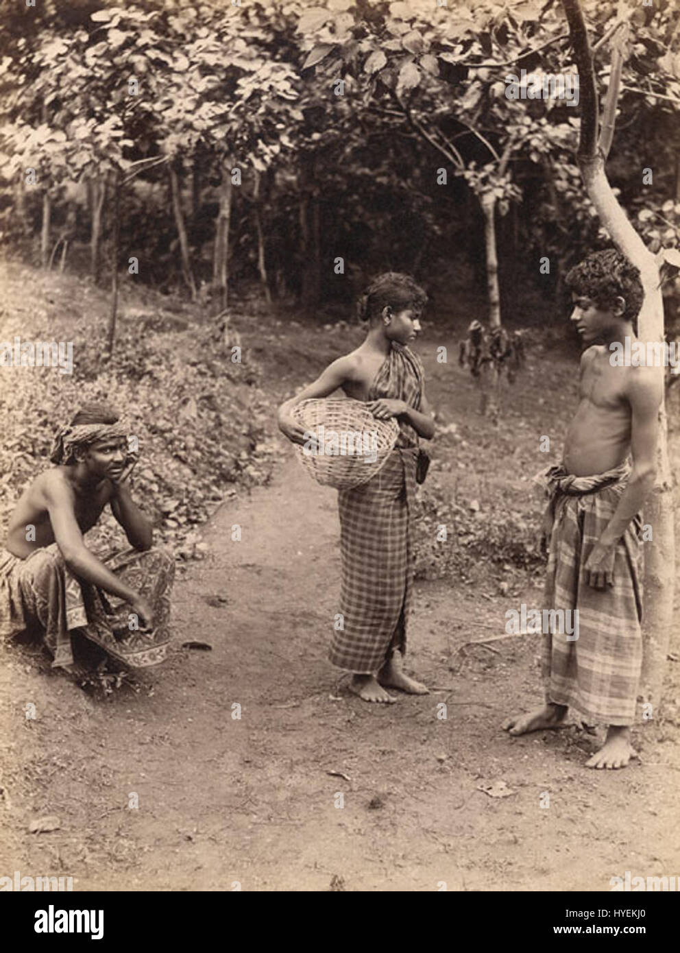 Charles T. Scowen’s 'People in Ceylon' (1870s) captures the daily life ...