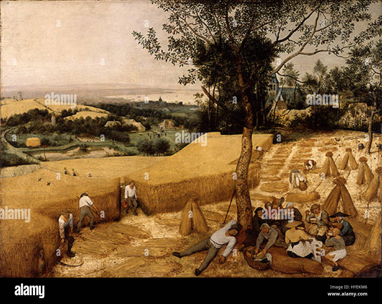'The Harvesters' by Pieter Brueghel the Elder is a renowned 16th ...