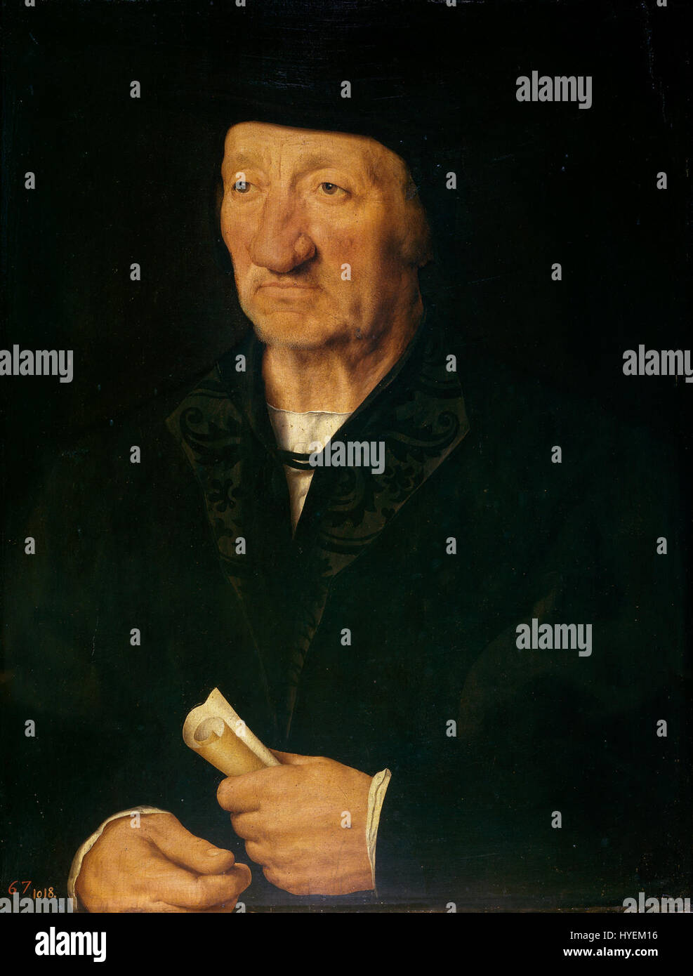 The 'Portrait of an Old Man' by Joos van Cleve is a notable work housed ...