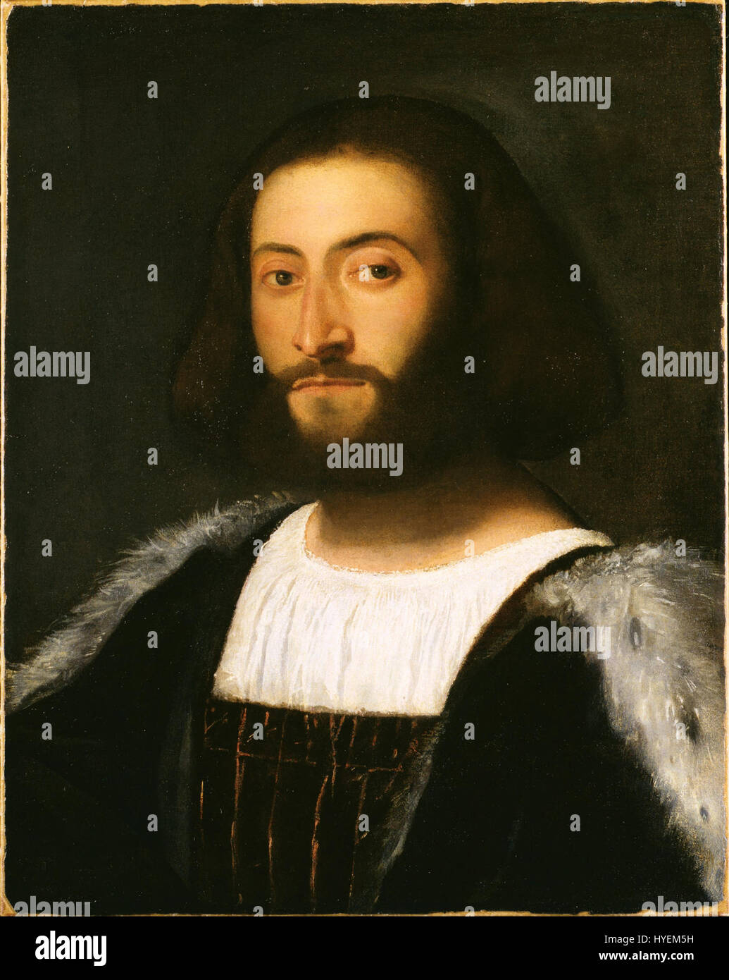 Portrait man titian art artist painting hi-res stock photography and ...