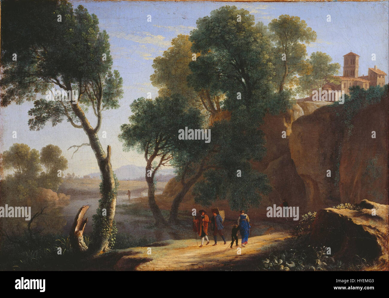 'An Italian Landscape' by Herman van Swanevelt portrays the Italian ...