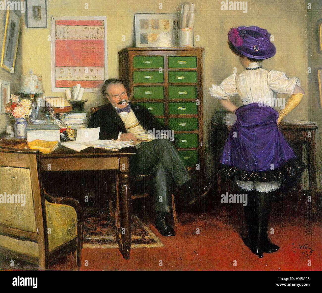 Wely The Audition 1907 Stock Photo - Alamy