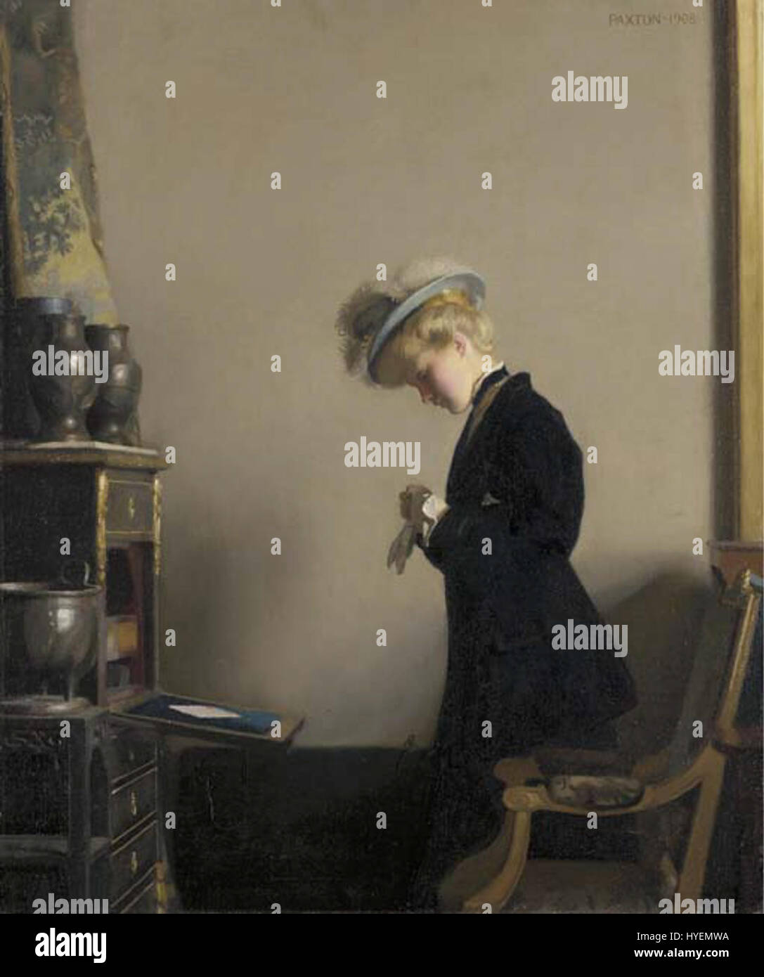 In 'The Letter' by William McGregor Paxton, the artist captures a ...