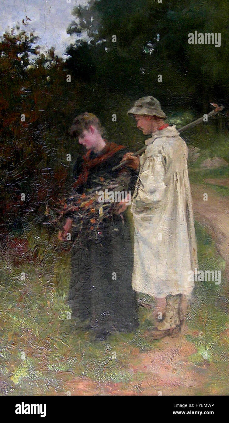 William B. Atkinson’s painting 'Courting' captures an intimate moment ...