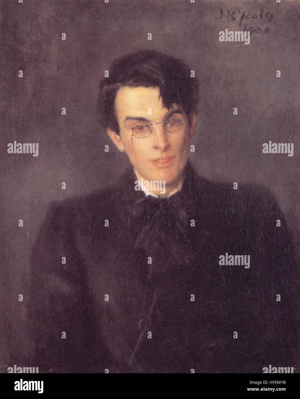 William Butler Yeats by John Butler Yeats 1900 Stock Photo - Alamy