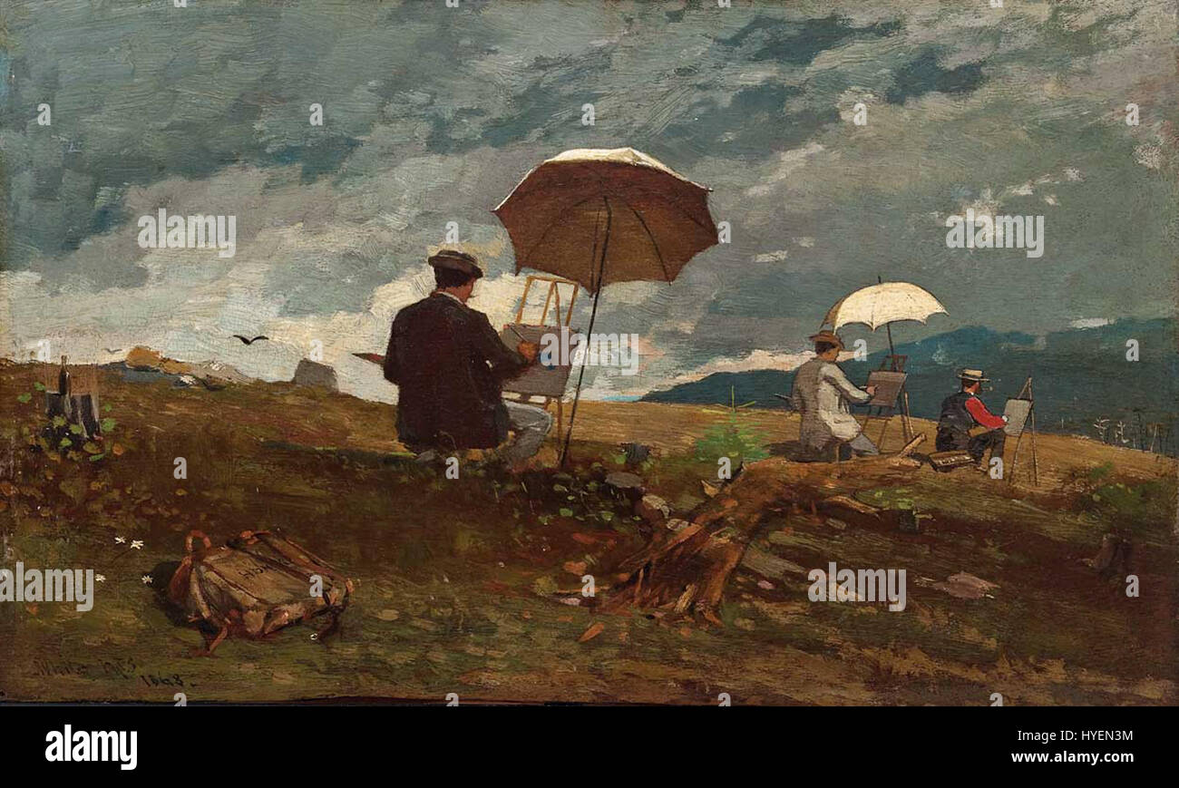 Winslow Homer’s 'Artists Sketching in the White Mountains' captures a ...