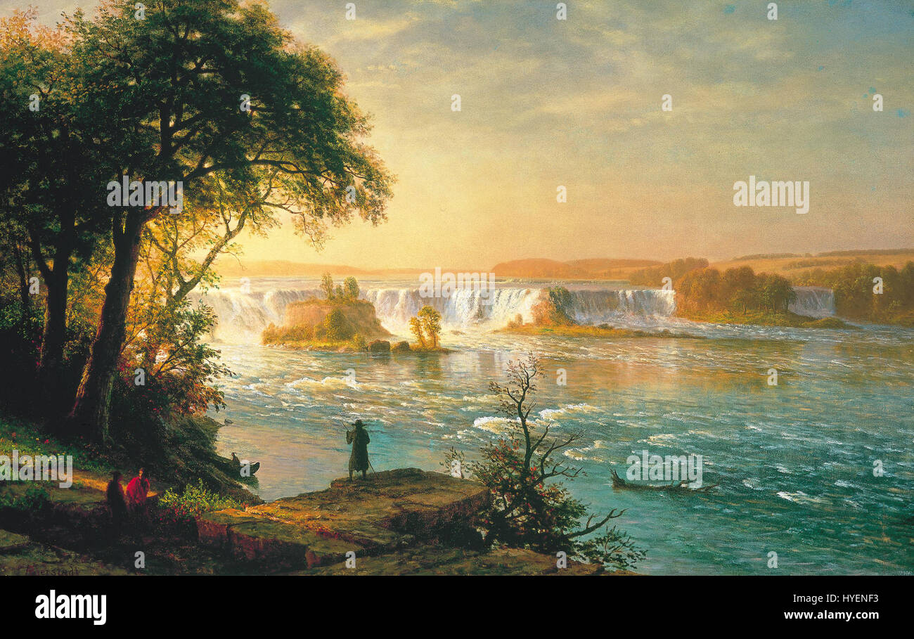 Albert Bierstadt’s *The Falls of St. Anthony* captures the grandeur of ...