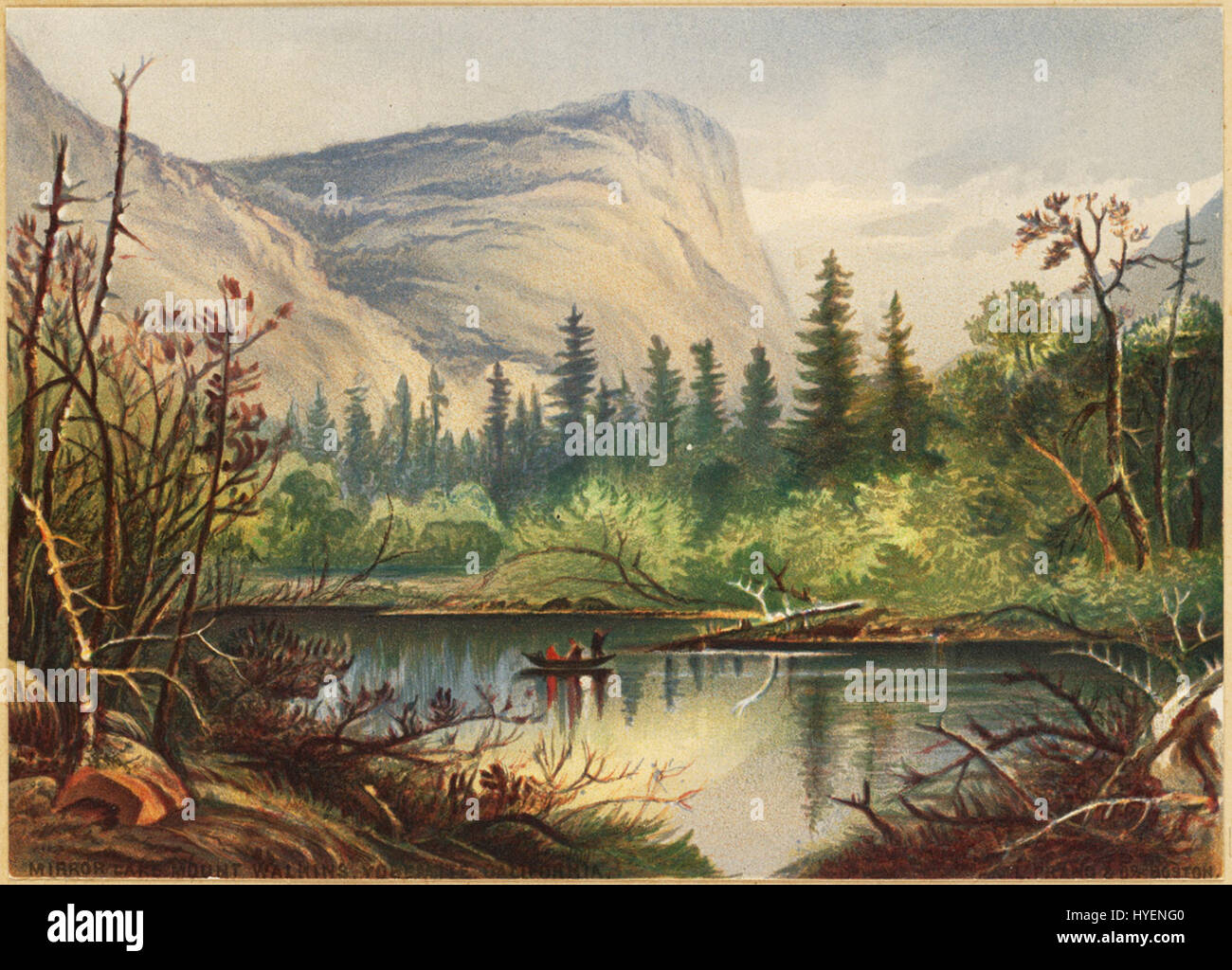 'Mirror Lake, Mount Watkins, Yosemite' is a landscape photograph ...