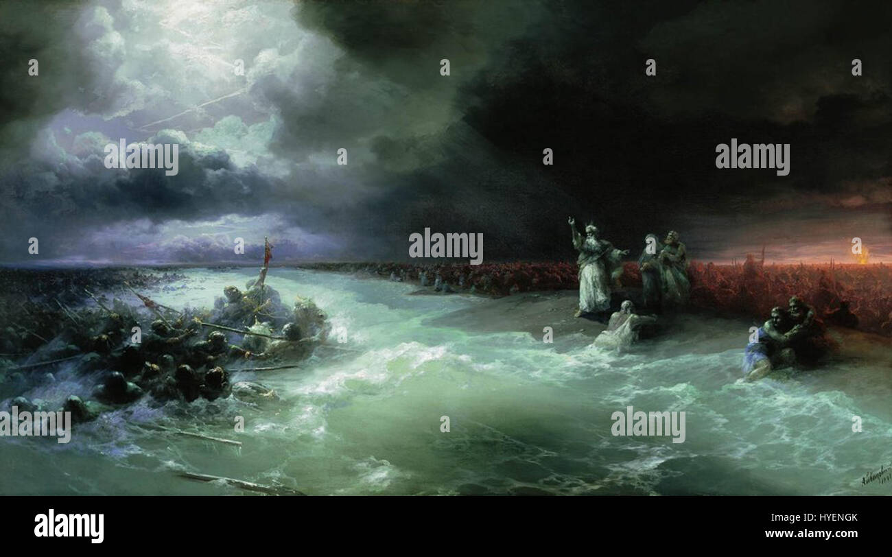 Aivazovsky Passage of the Jews through the Red Sea Stock Photo - Alamy