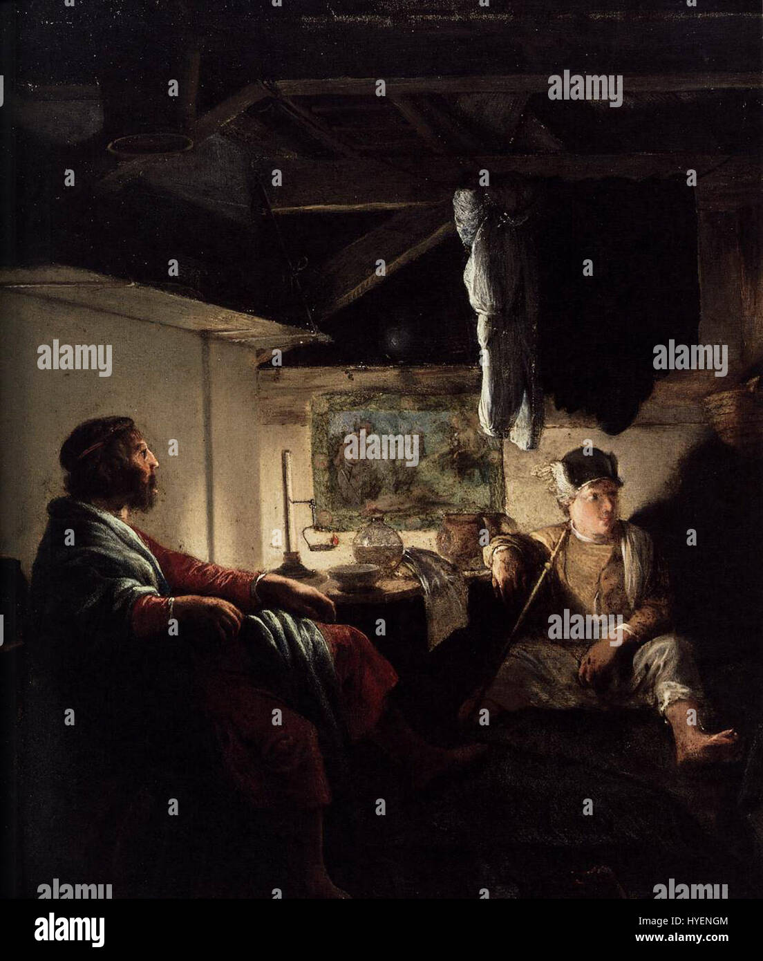 Adam Elsheimer Jupiter and Mercury at Philemon and Baucis (detail ...