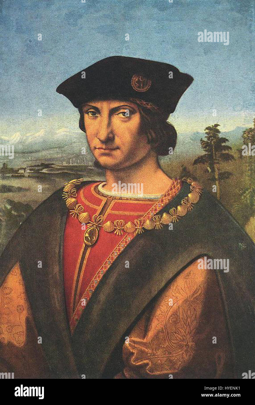 Andrea Solario's portrait of Charles d'Amboise, a prominent French ...