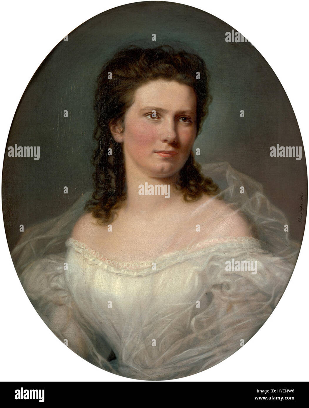 The portrait by August Prinzhofer of Nina Kienzel captures the essence ...
