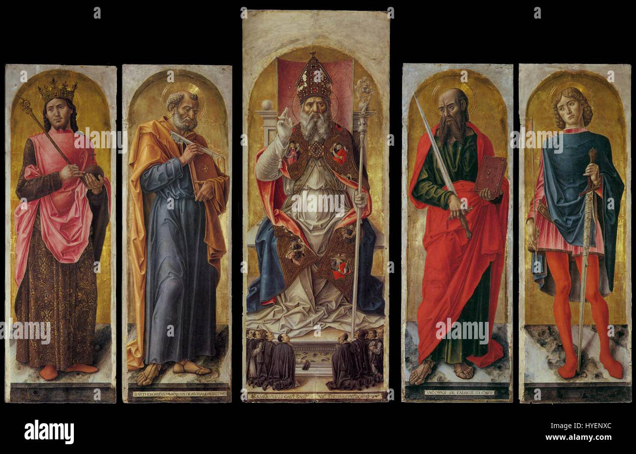 The 'Polittico di Sant'Ambrogio' by Bartolomeo Vivarini is an ...