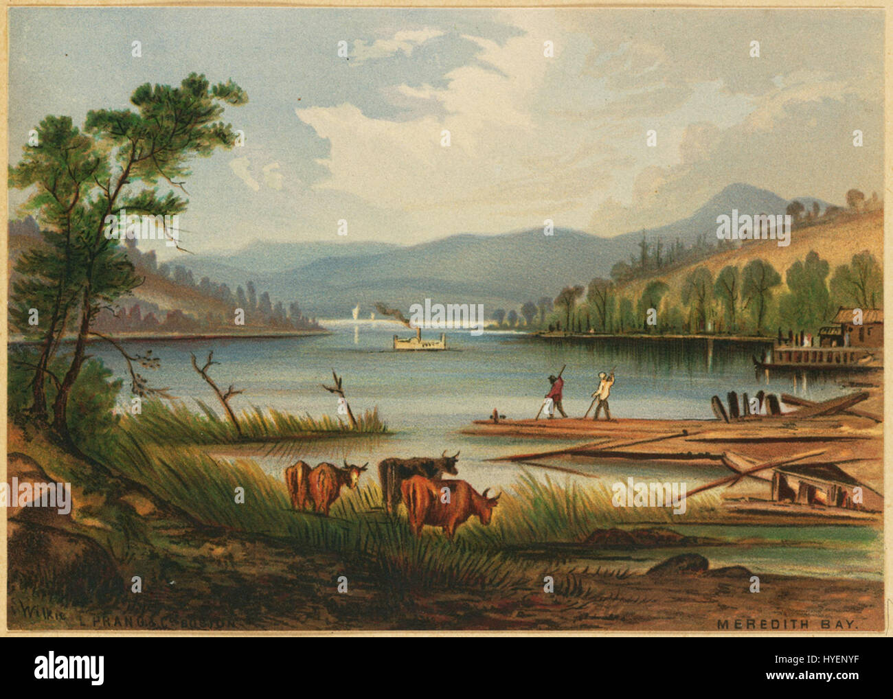 Meredith Bay is depicted in this work, housed in the Boston Public ...