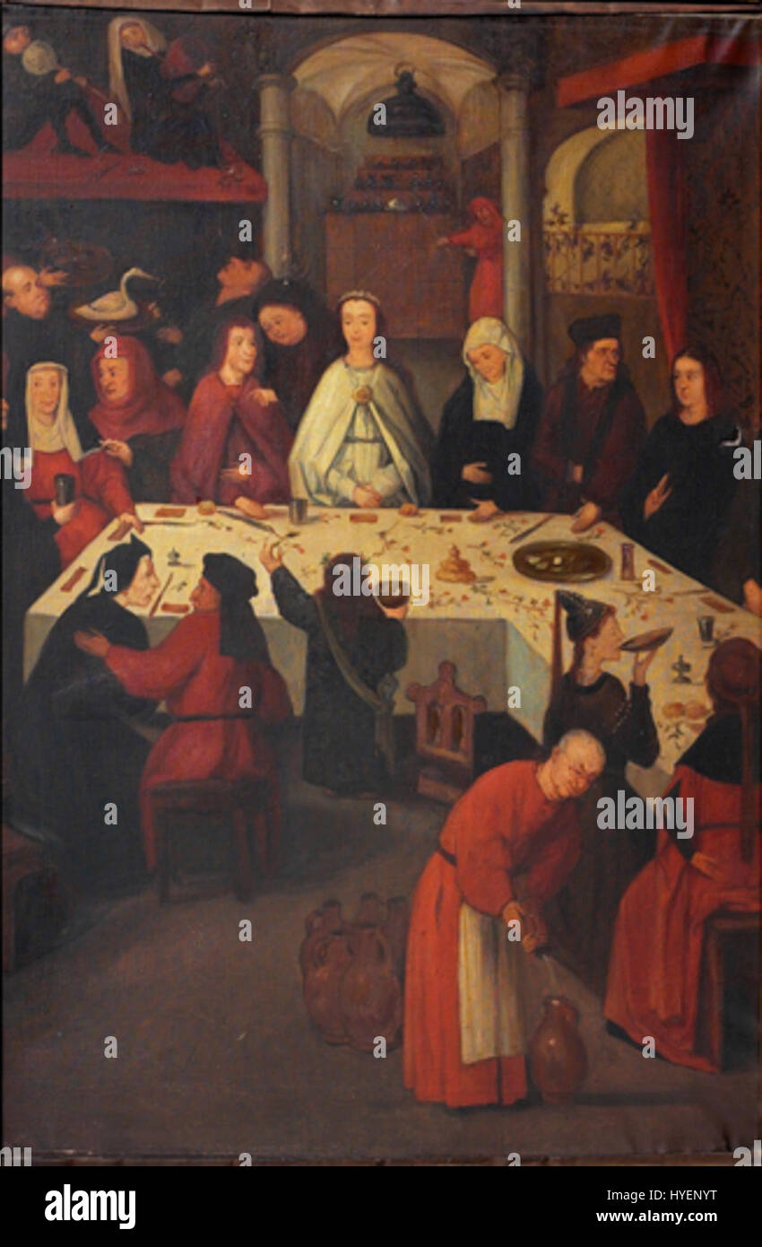 A copyist’s interpretation of Hieronymus Bosch’s 'The Marriage Feast at ...