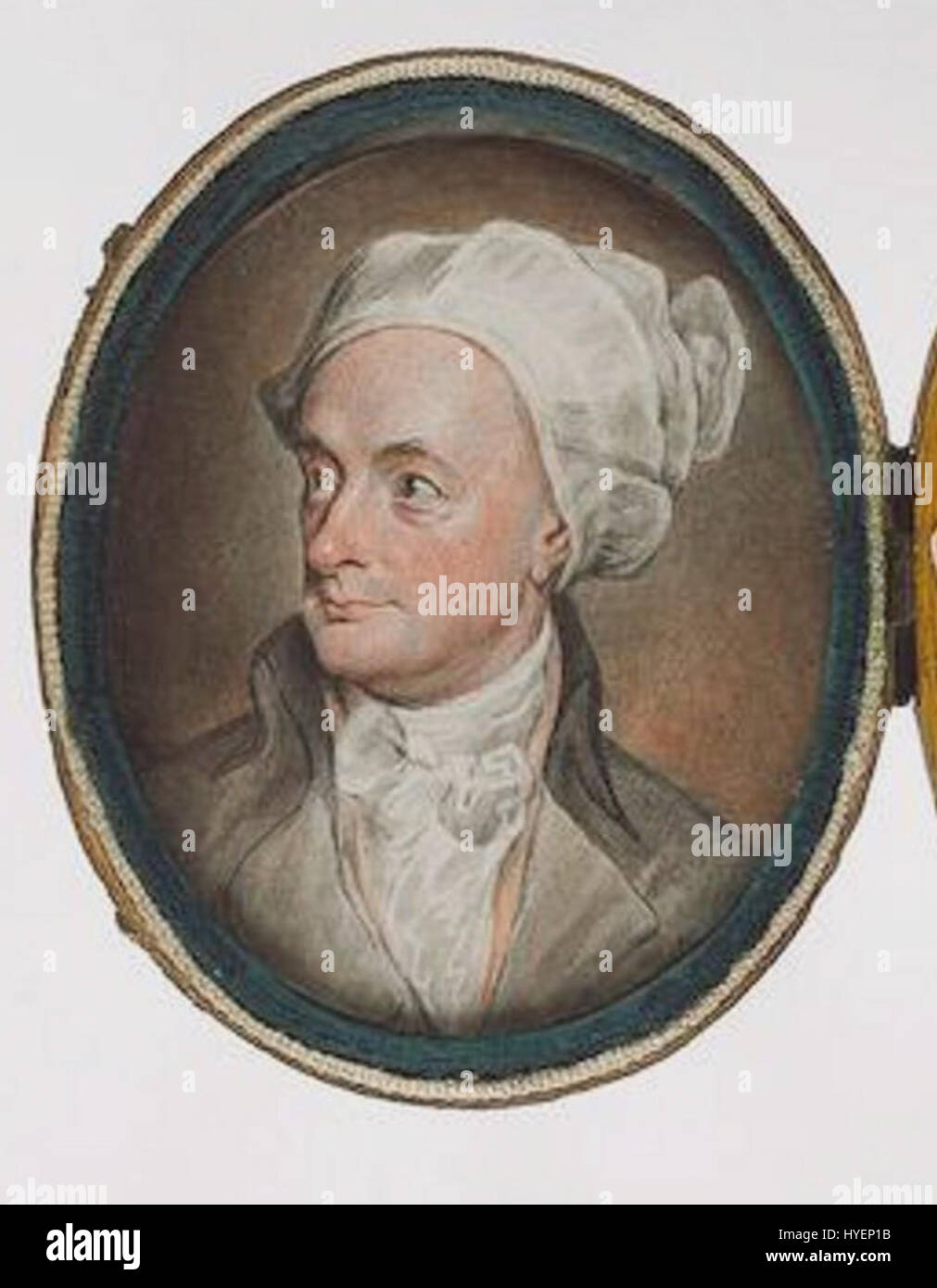 This miniature portrait of William Cowper by Blake William is painted ...