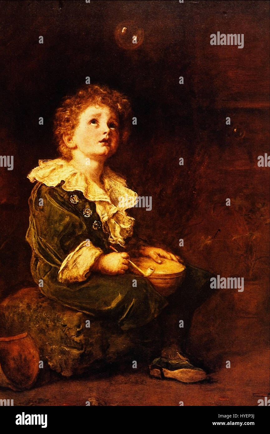 'Bubbles' by Sir John Everett Millais is a famous painting that depicts ...