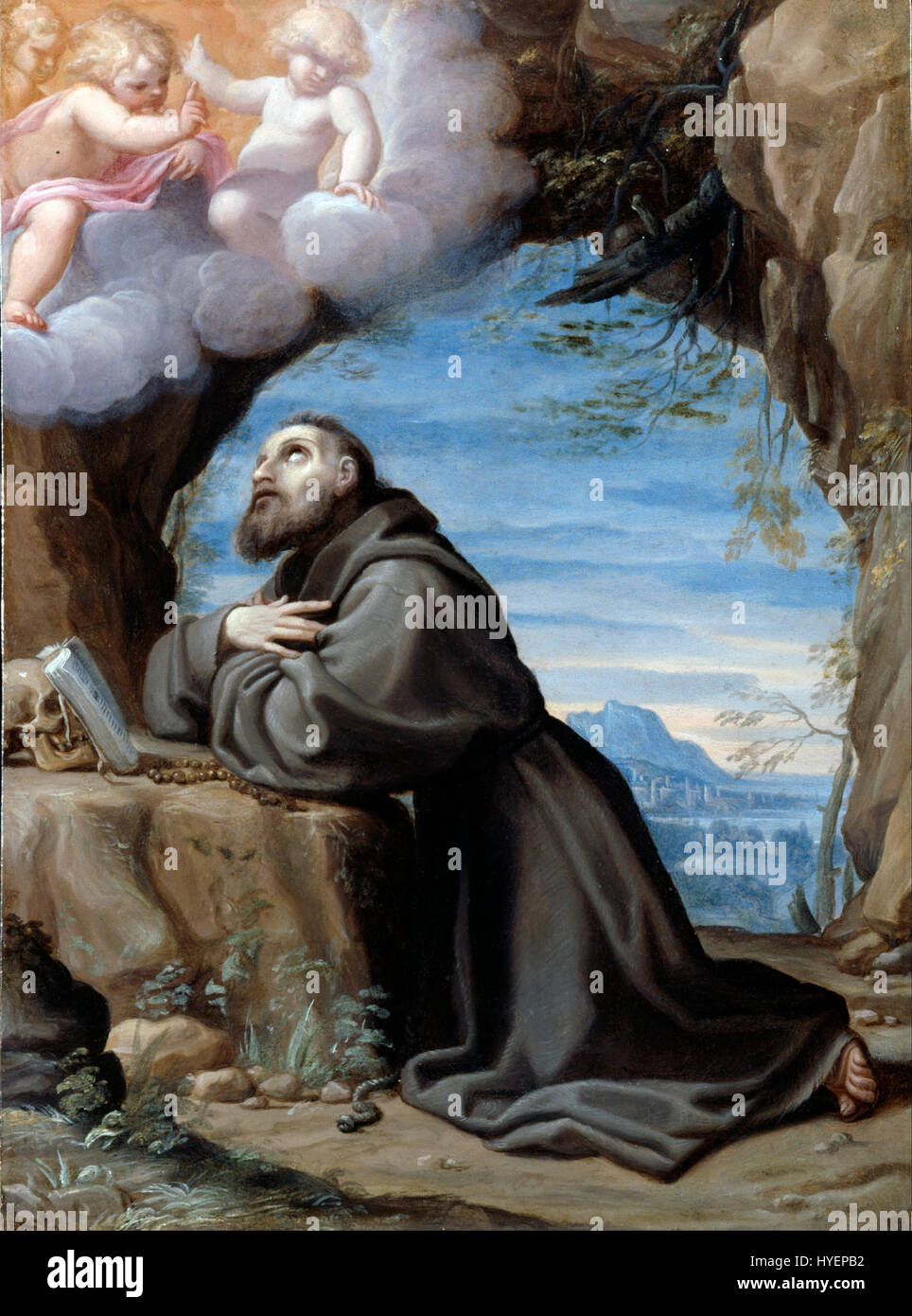 Lodovico Carracci’s painting 'St. Francis in Meditation' depicts the ...
