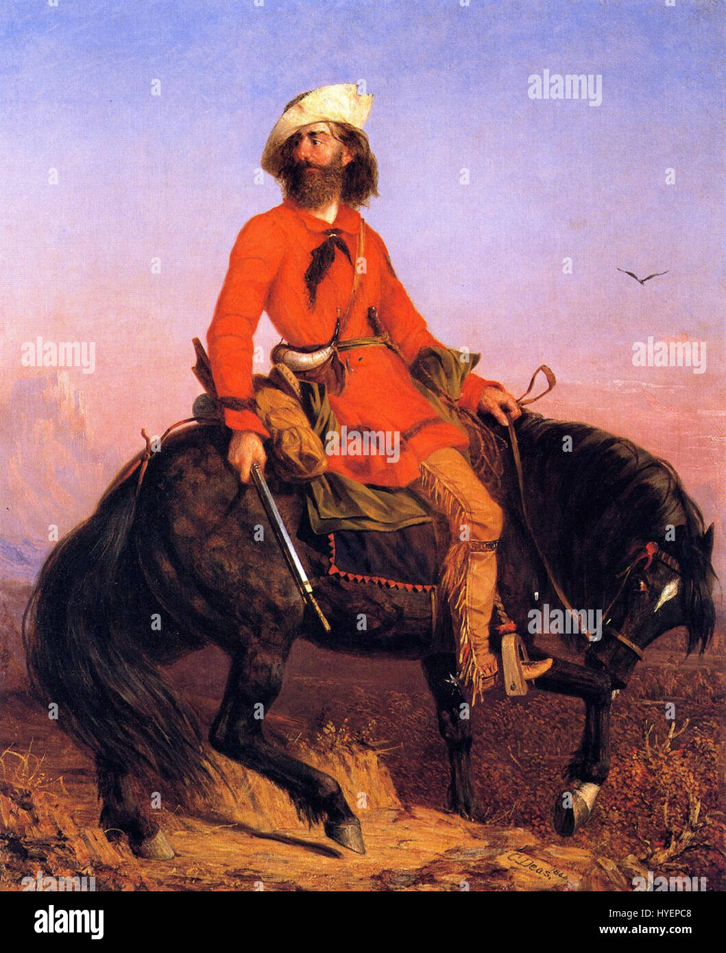 Charles Deas's 'Long Jakes' is an oil painting depicting a figure from ...