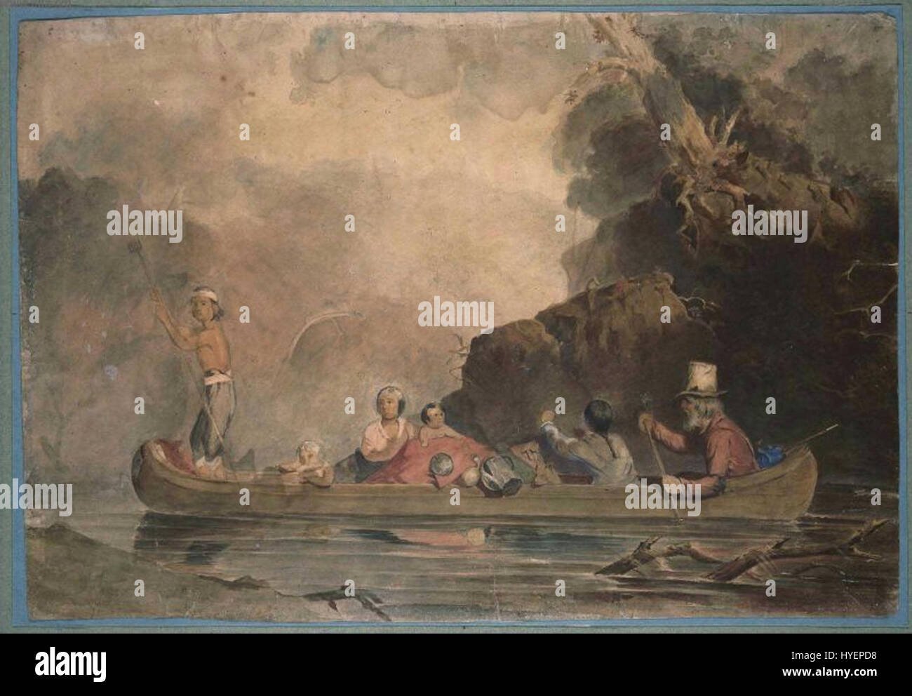 Charles deas the trapper and his family hi-res stock photography and ...