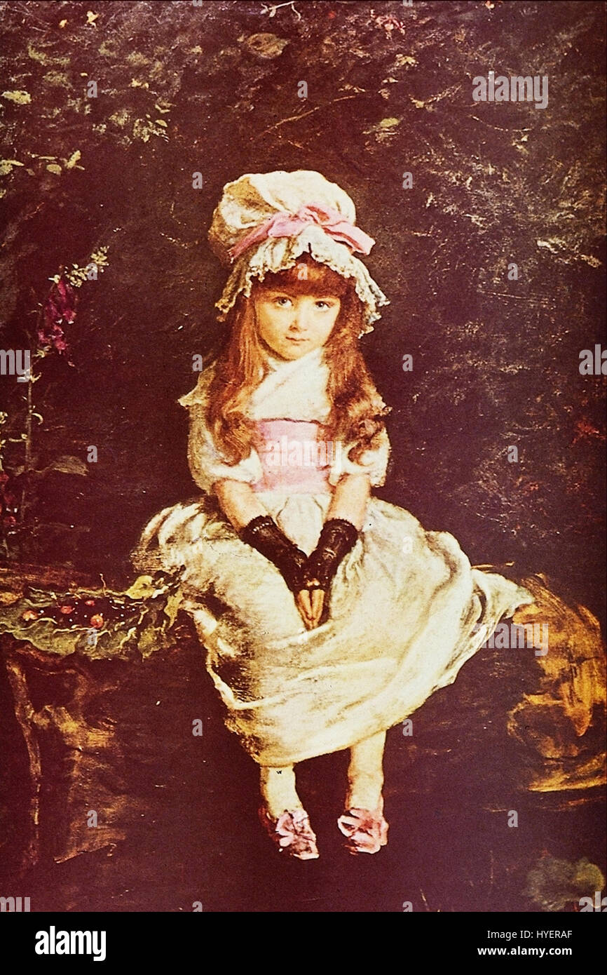 'Cherry Ripe' by Sir John Everett Millais is a Victorian painting that ...