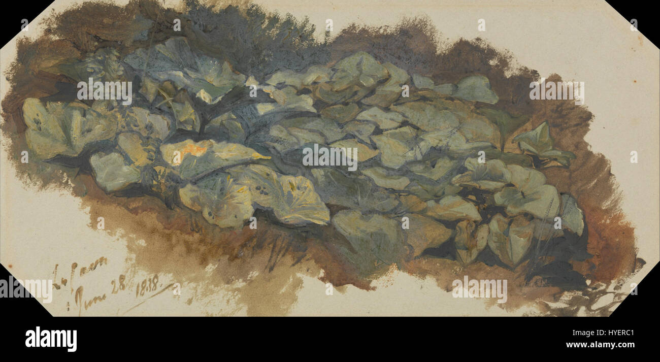 Edward Lear's work 'La Cava' features a landscape painting reflecting ...
