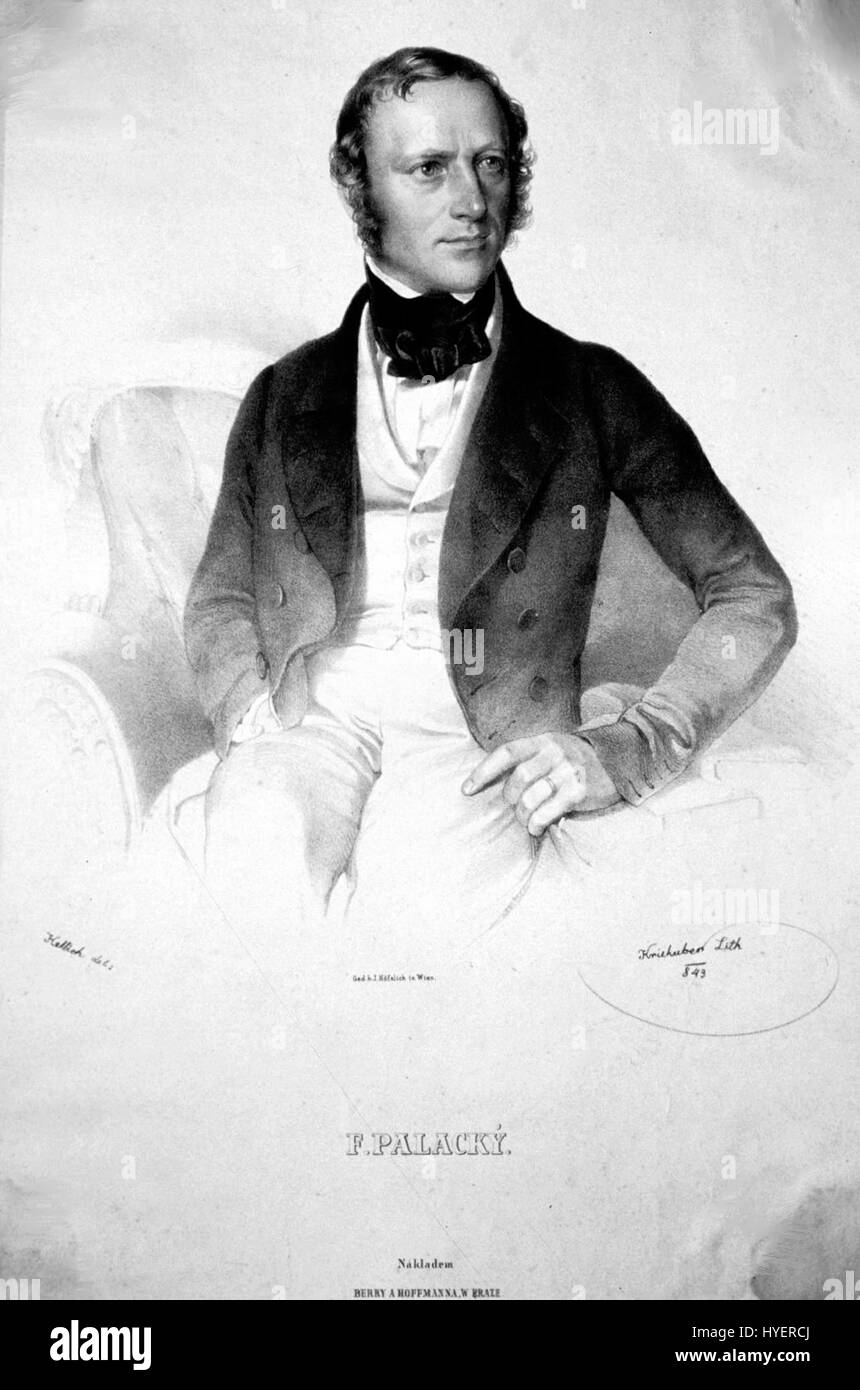 Franz Palacký's 1843 lithograph is a significant historical artwork ...