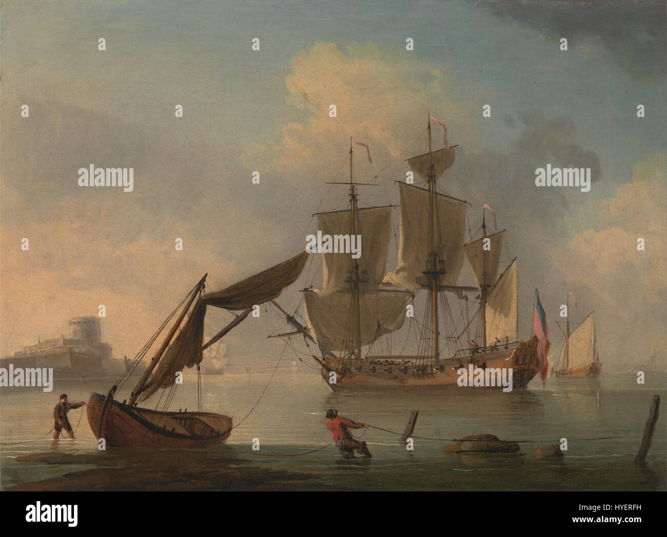 Sloop 18th century hi-res stock photography and images - Alamy