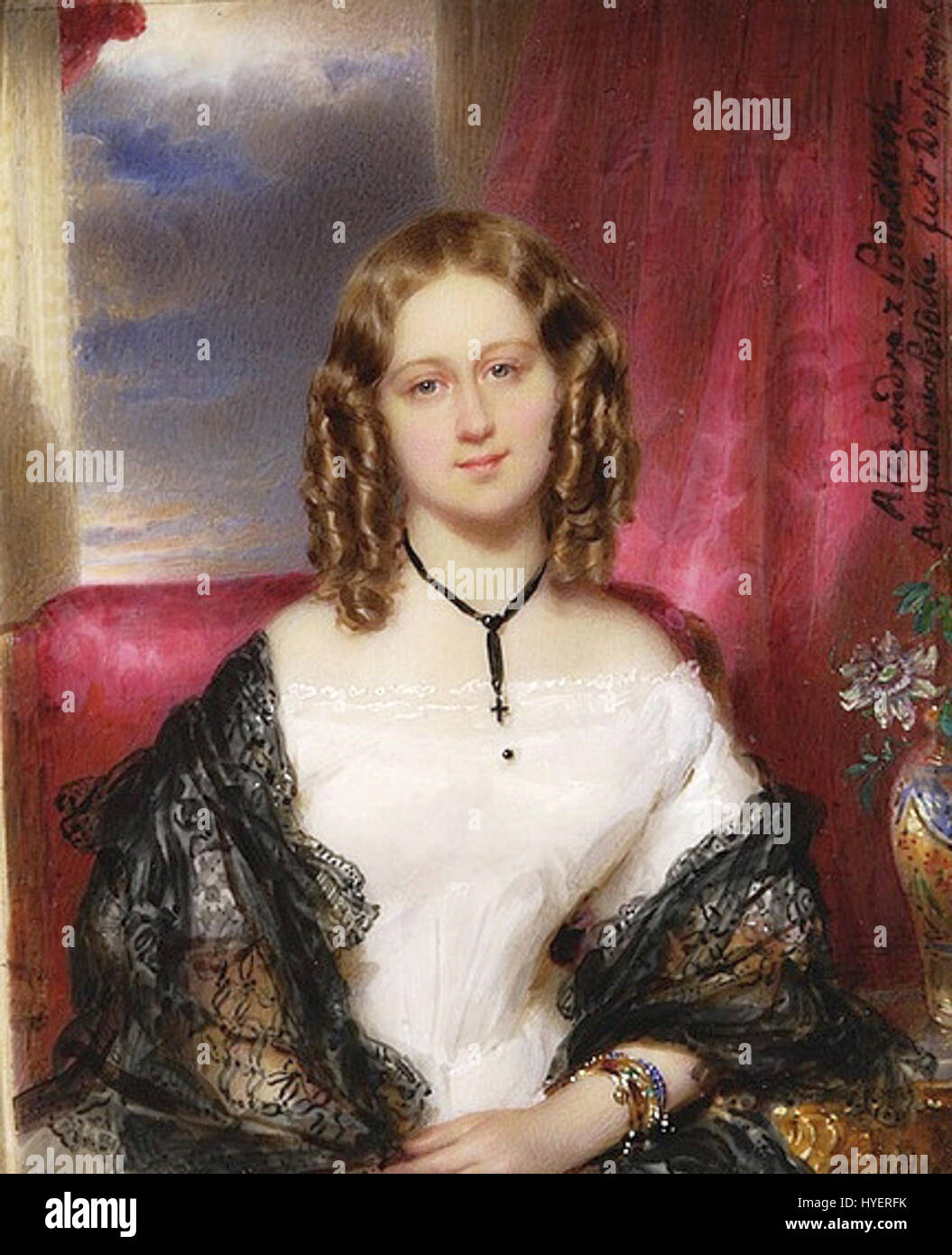 The portrait of Aleksandra Potocka by Daffinger showcases the elegance ...