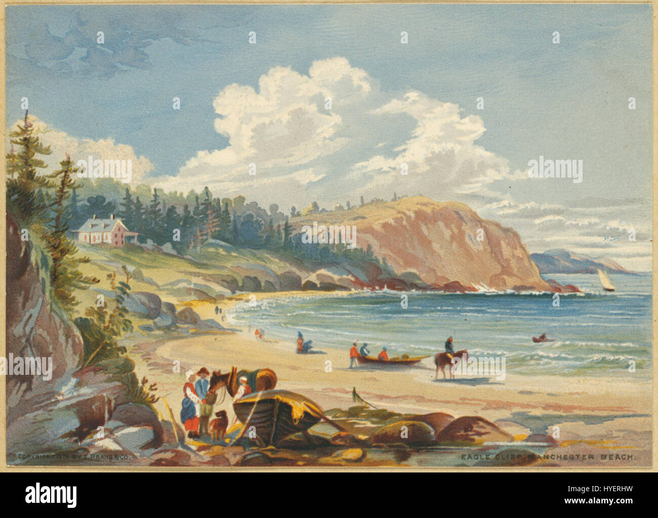 'Eagle Cliff, Manchester Beach' is a photograph or painting likely ...