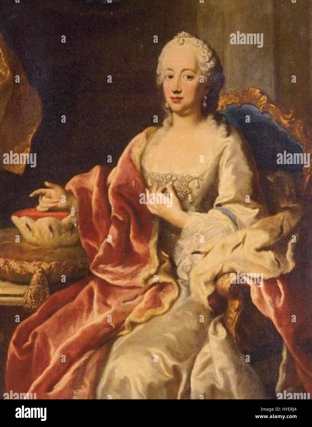 The portrait of Maria Anna of Sulzbach, created by Jacopo Amigoni ...