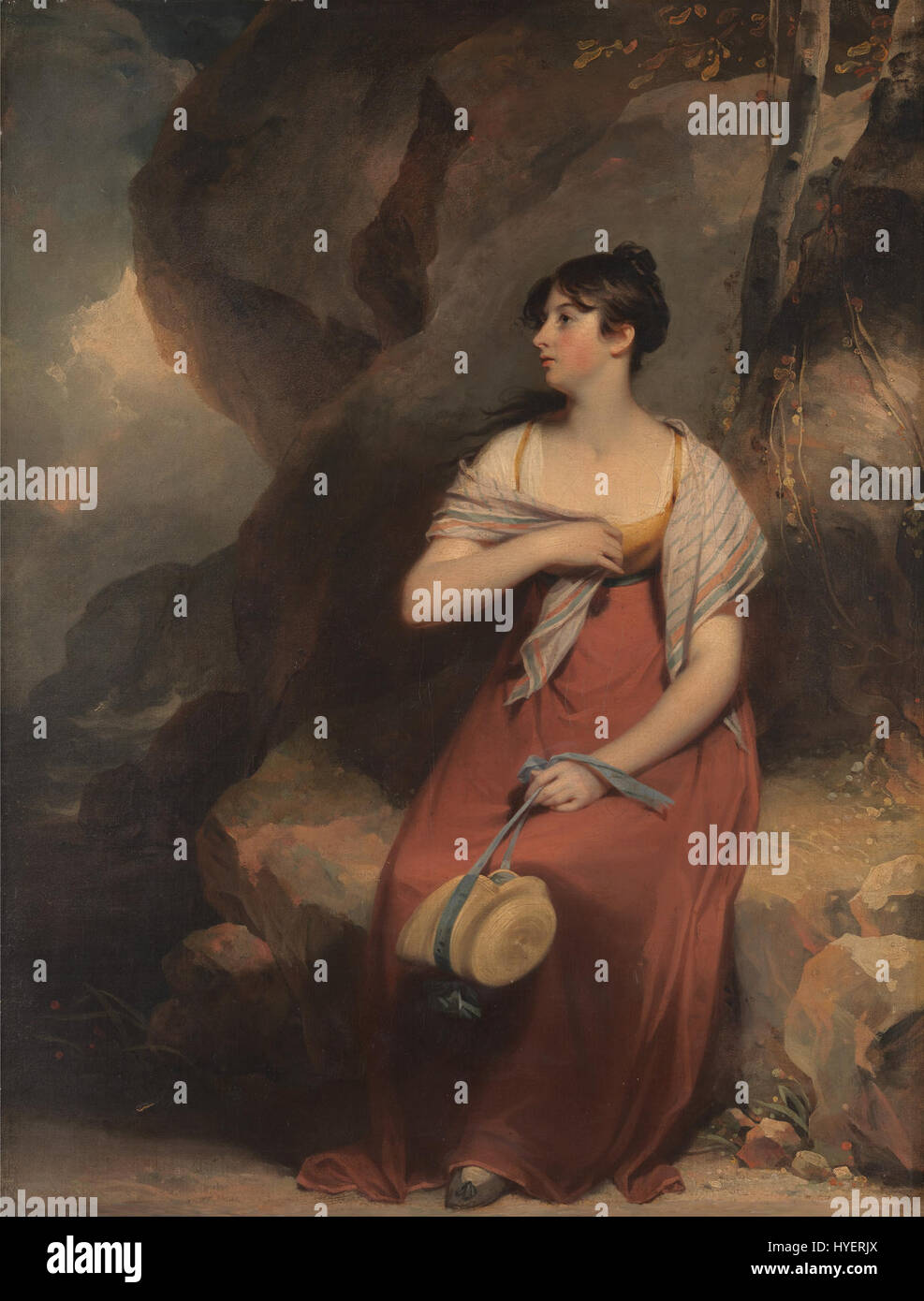 Martin Archer Shee’s painting ‘A Woman in a Landscape’ depicts a female ...
