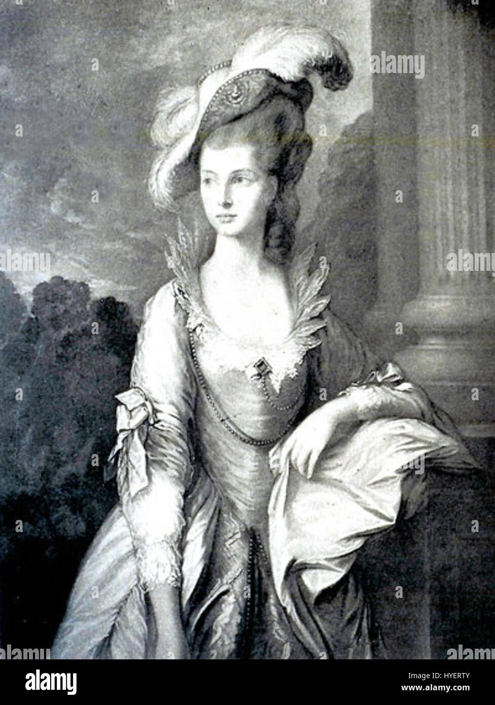 'The Hon. Mary Graham' is a portrait by Thomas Gainsborough, showcasing ...