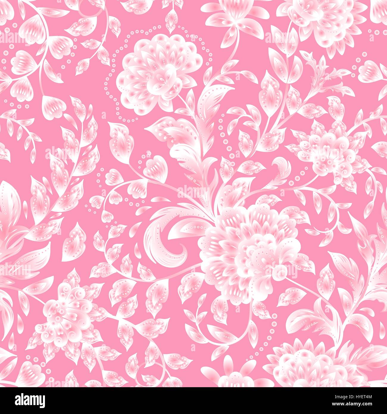 Seamless background with delicate flowers pattern. Vector illustration ...