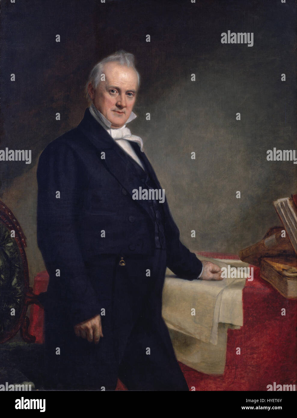 This portrait by George Peter Alexander Healy depicts James Buchanan ...
