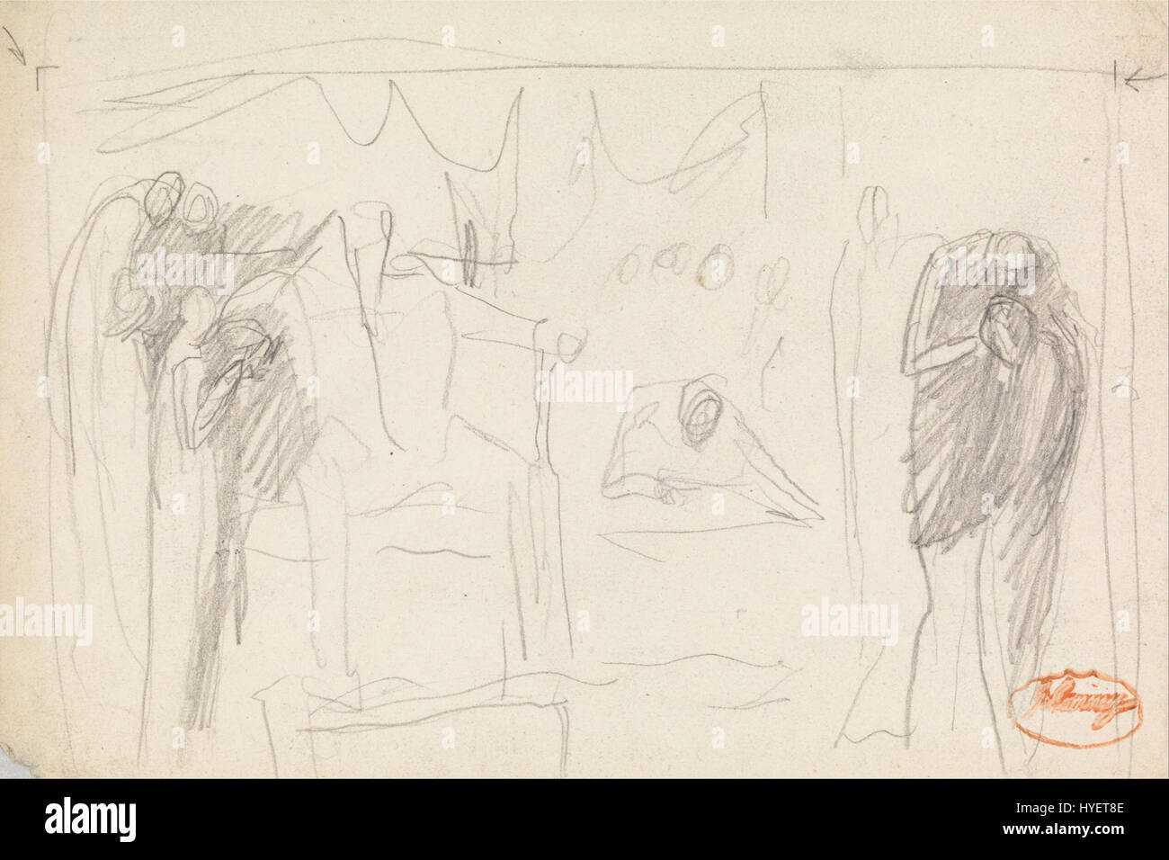 George Romney's 'Figure Composition Study 4' is a preparatory work that ...