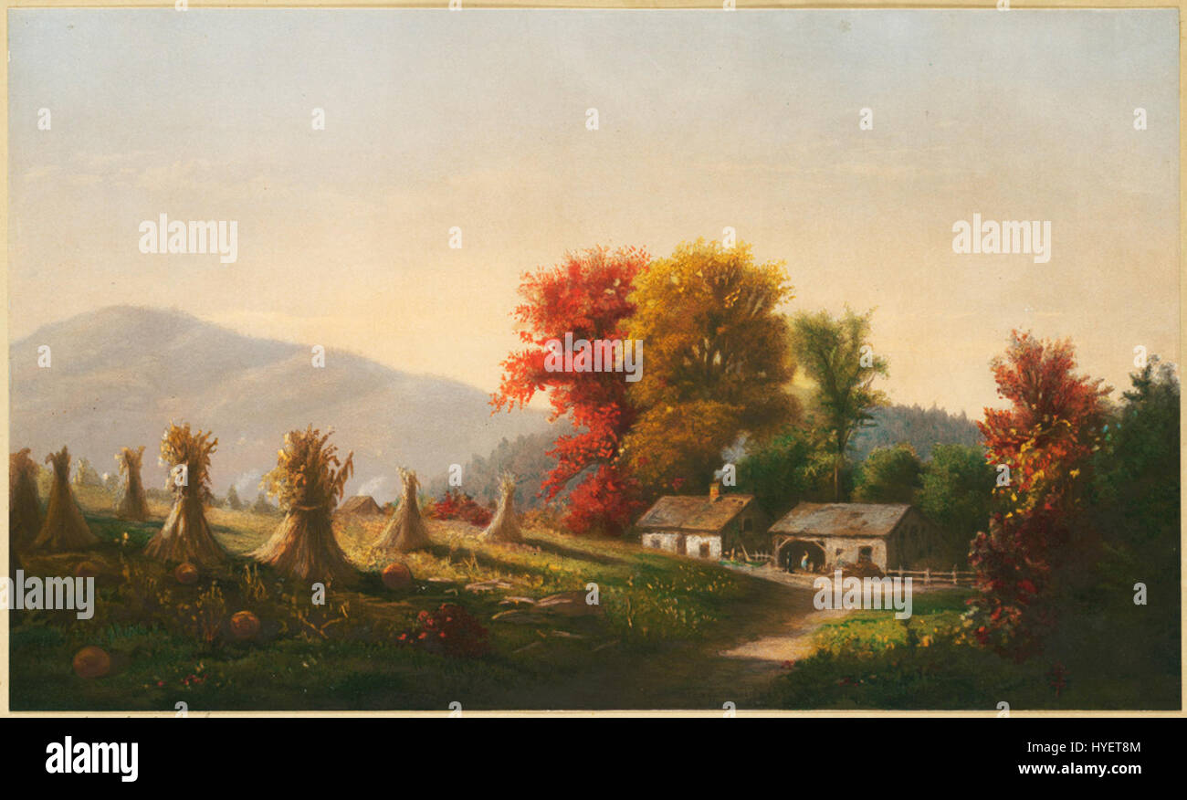 Harvest (Near North Conway) 2 (Boston Public Library Stock Photo - Alamy