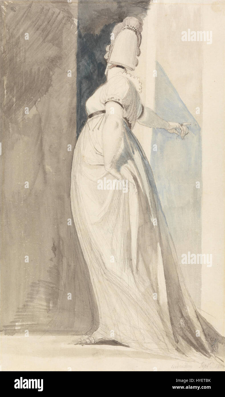 'Back View of a Standing Female, Called Mrs. Fuseli' by Henry Fuseli ...