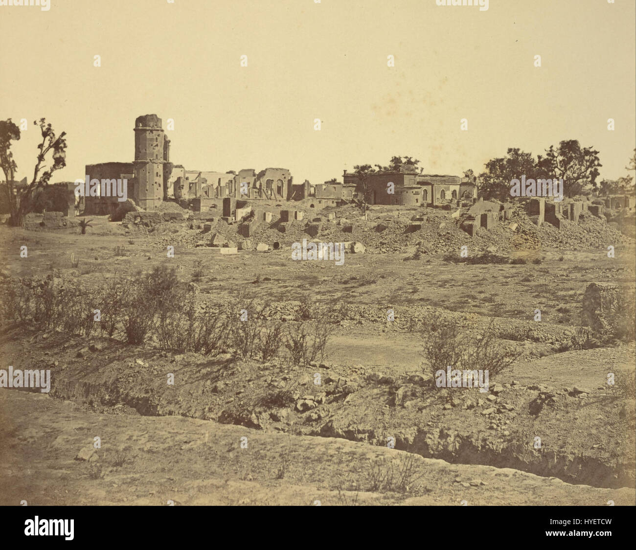 Felice Beato’s photograph shows the ruins of the Residency, a symbol of ...