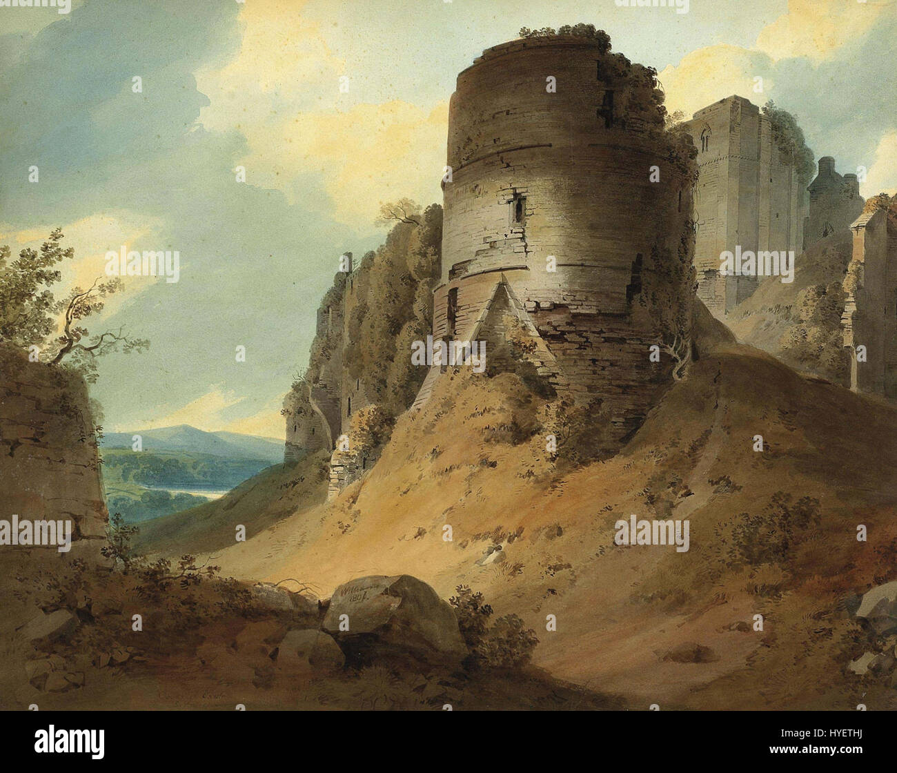 This painting by Hugh William 'Grecian' Williams depicts Goodrich ...