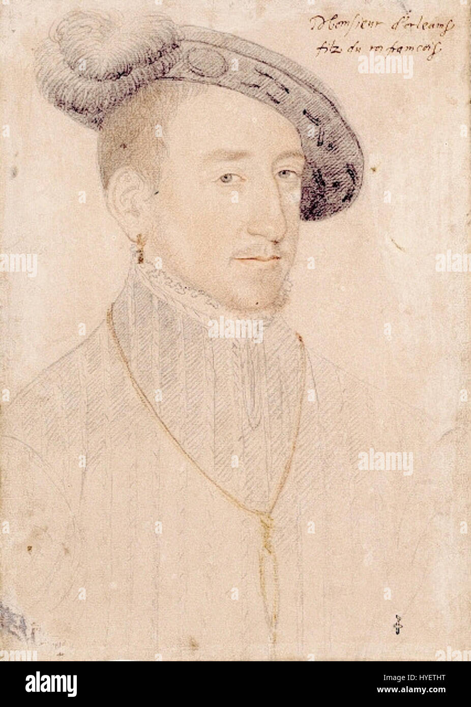 The portrait of Henry II, King of France, painted by François Clouet ...