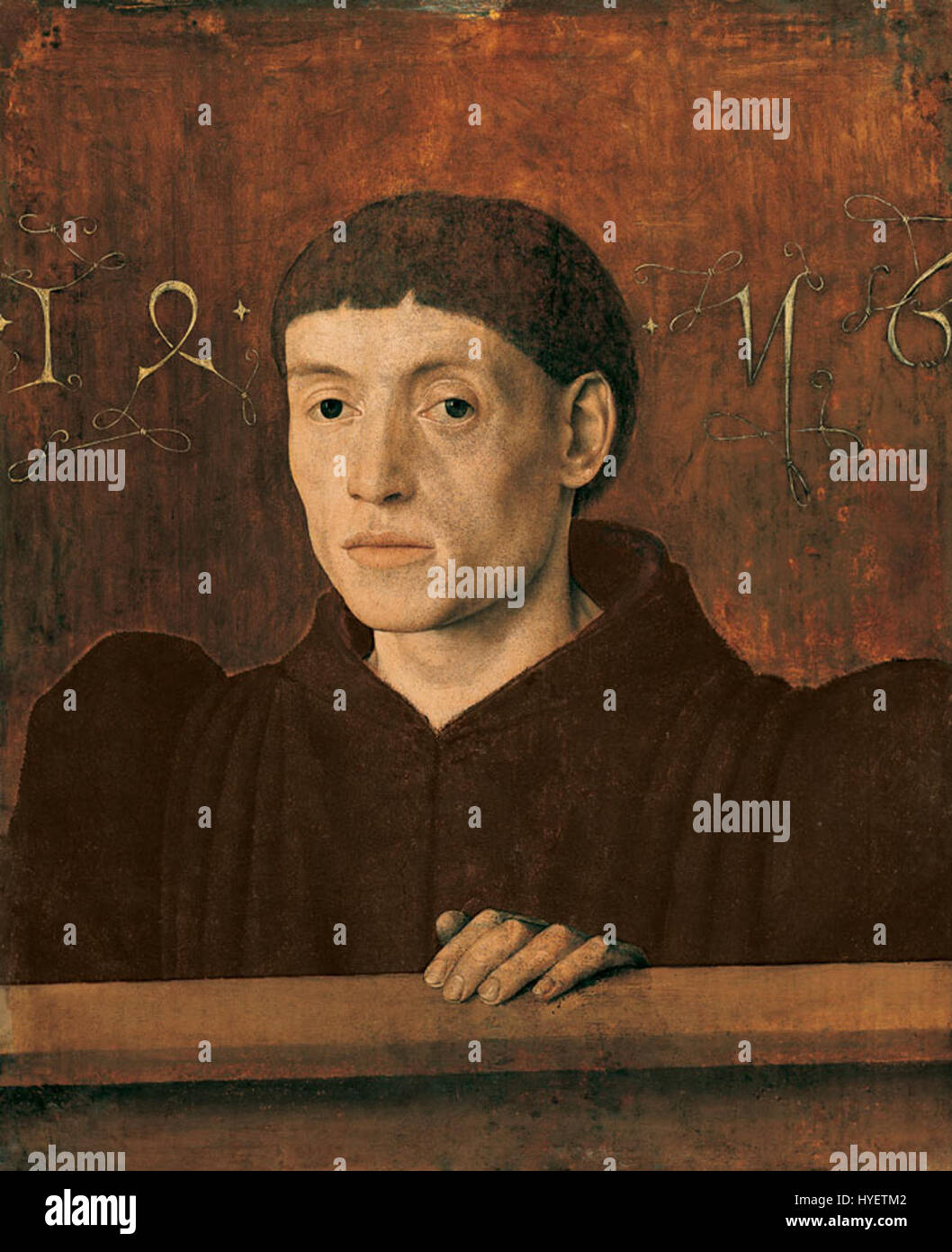 The 'Portrait of a young man 1456' by an anonymous French master is a ...